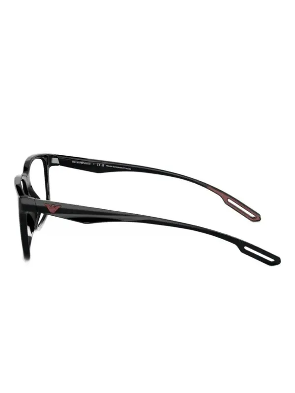 Emporio Armani Rectangle-frame Eyeglasses - Black