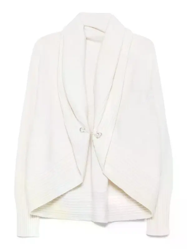 Alberta Ferretti Shawl-collar Cardigan - Neutrals