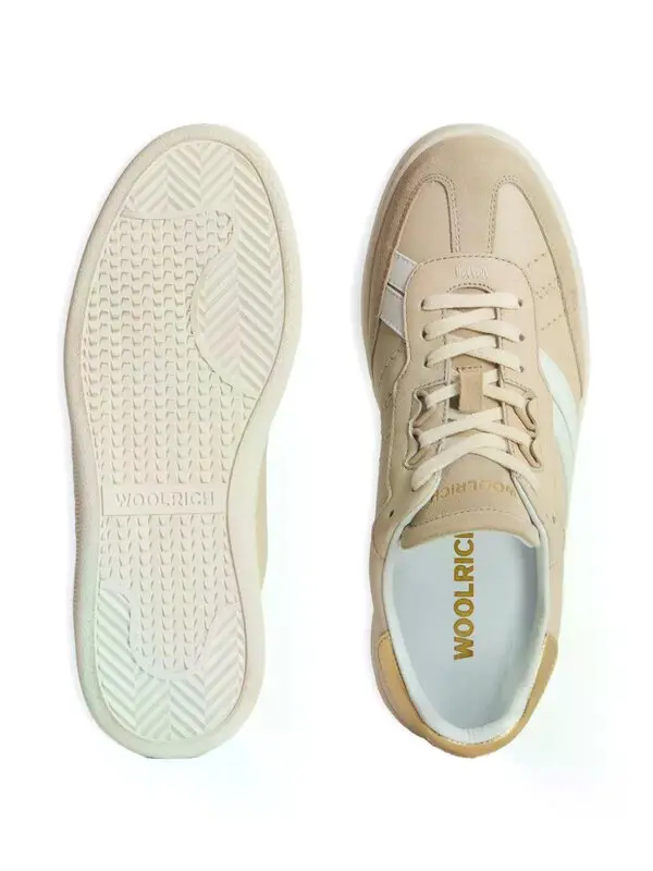 Woolrich Leather Stripe Sneakers - Neutrals