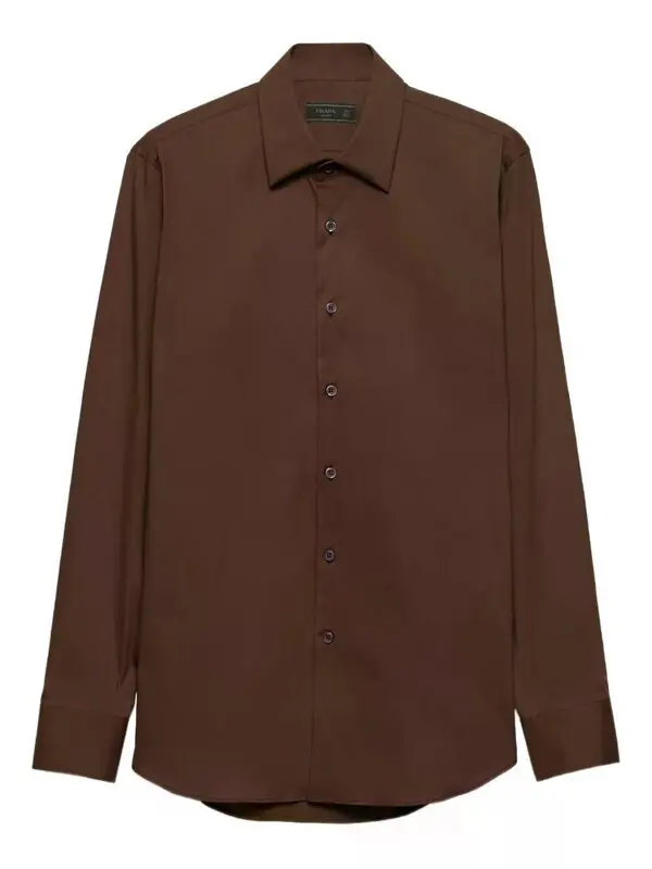 Prada Classic-collar Cotton Shirt