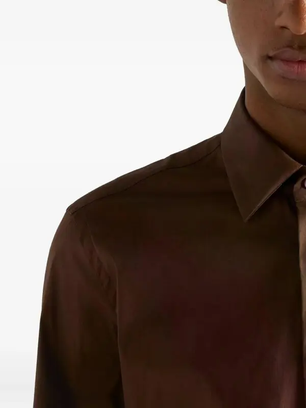 Prada Classic-collar Cotton Shirt