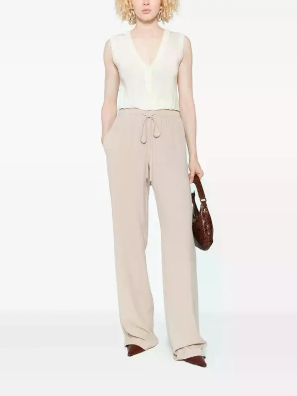 Ermanno Scervino Drawstring Wide-leg Trousers - Neutrals