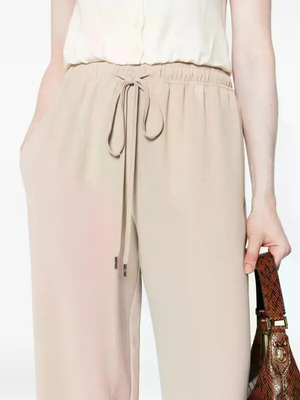 Ermanno Scervino Drawstring Wide-leg Trousers - Neutrals