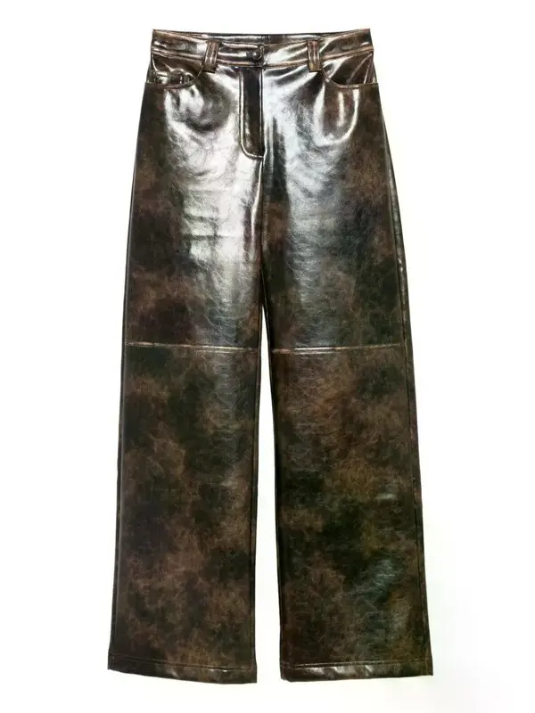 Patrizia Pepe Printed Coated Trousers