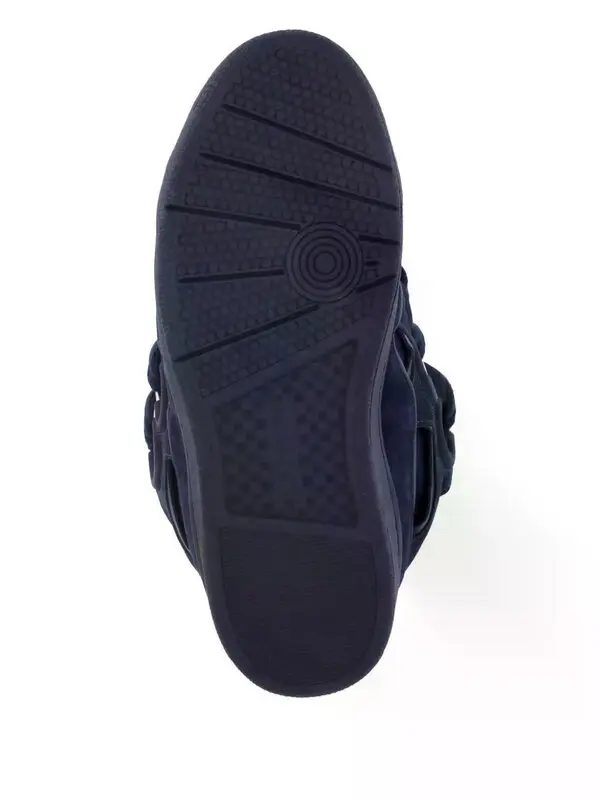 LANVIN Curb Lace-up Sneakers - Blue
