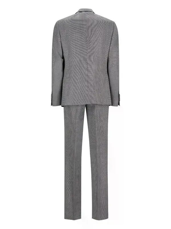 LARDINI Notched Houndstooth Suit