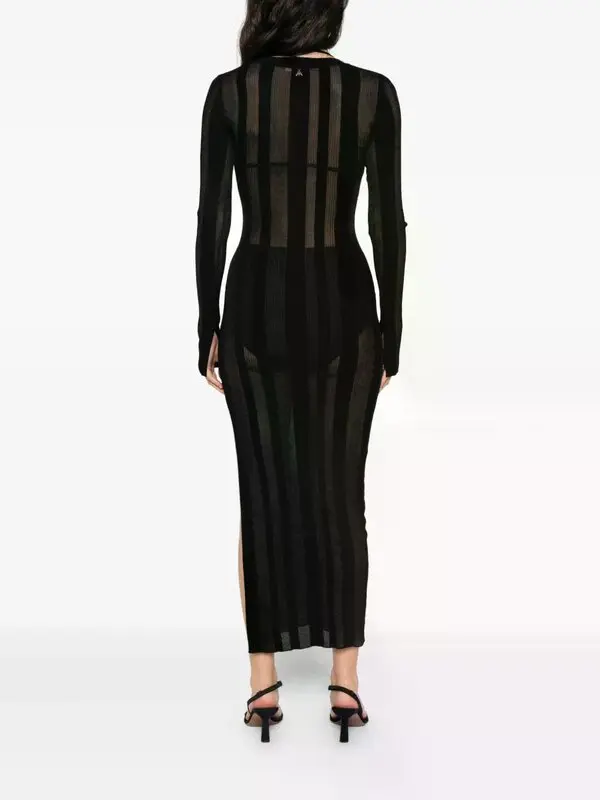 Patrizia Pepe Ribbed Knit Midi Dress