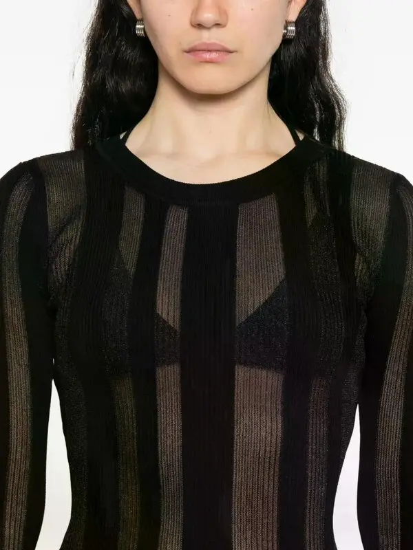 Patrizia Pepe Ribbed Knit Midi Dress