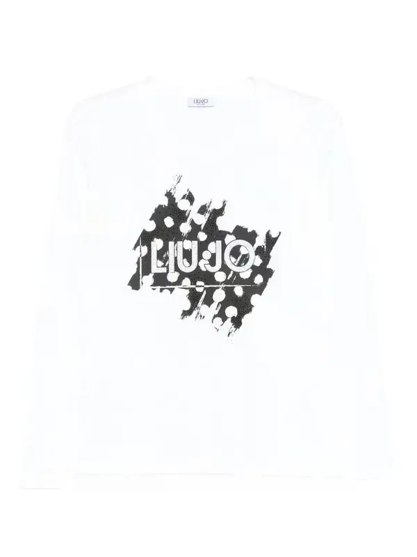Liu Jo Print Long-sleeve T-shirt - White