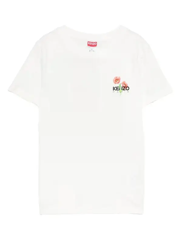 Kenzo Floral-print T-shirt - White