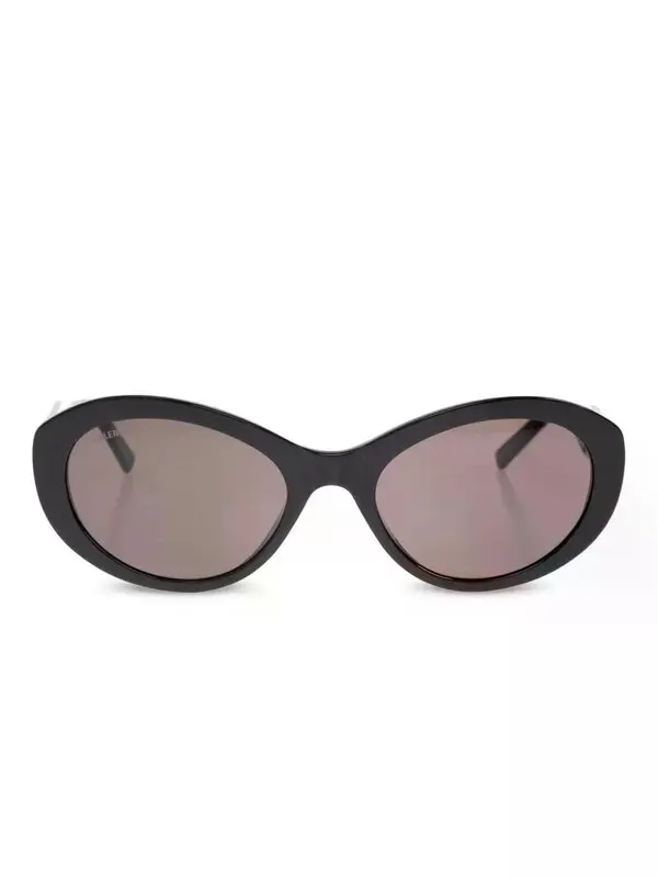 Balenciaga Oval-frame Sunglasses - Black