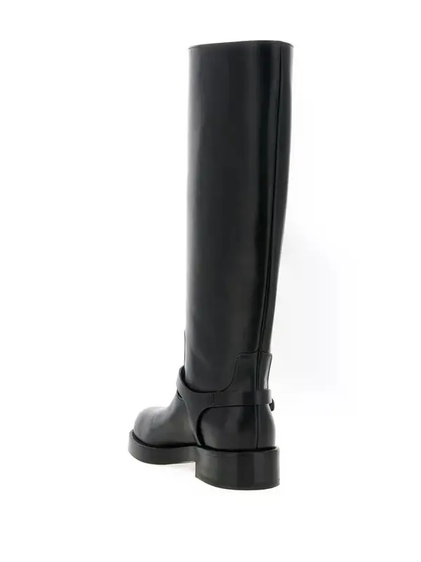 Elisabetta Franchi Plaque Strap Boots