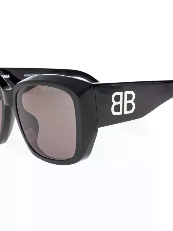 Balenciaga Bb Logo Rectangle Sunglasses