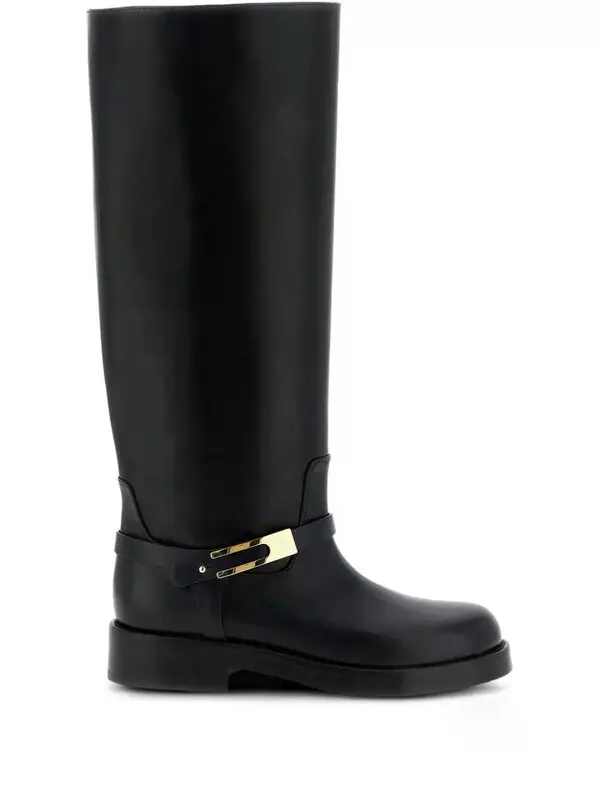 Elisabetta Franchi Plaque Strap Boots