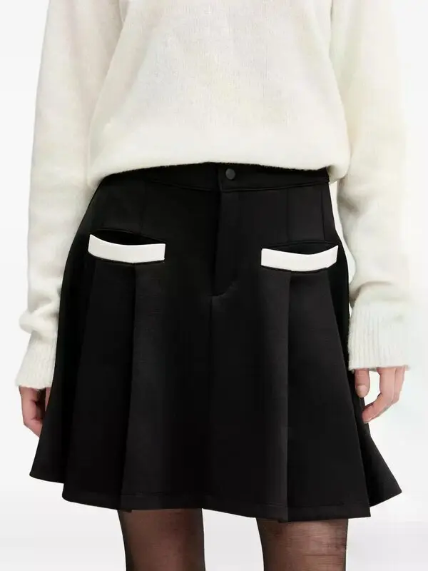 Hugo Pleated A-line Mini Skirt