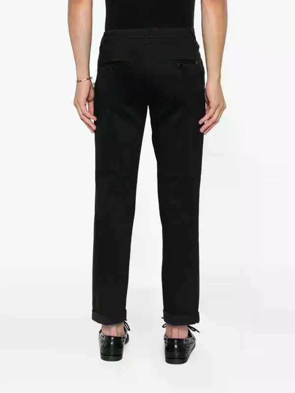DONDUP Pleated Trousers With Belt Loops - Black