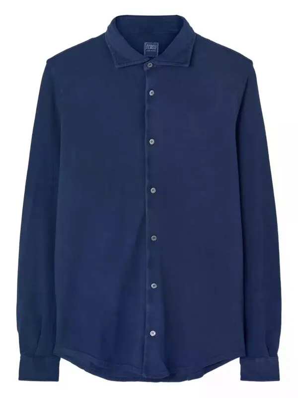 Fedeli Long-sleeve Button-fastening Shirt