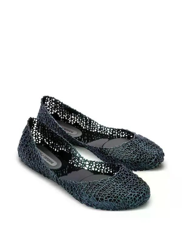 Melissa Campana X Campana Papel Flats - Black