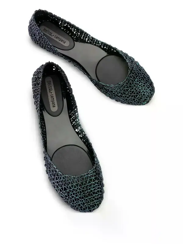 Melissa Campana X Campana Papel Flats - Black
