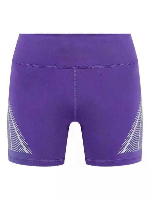 Adidas By Stella McCartney Running Shorts With Reflective Stripe - Purple