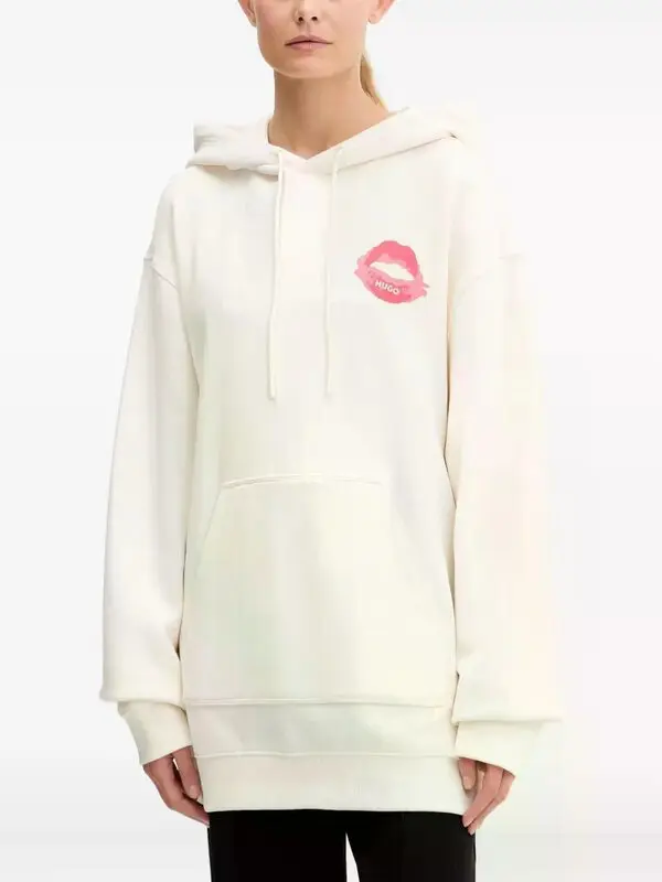 Hugo Lips Print Hoodie