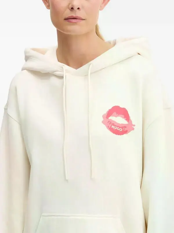 Hugo Lips Print Hoodie