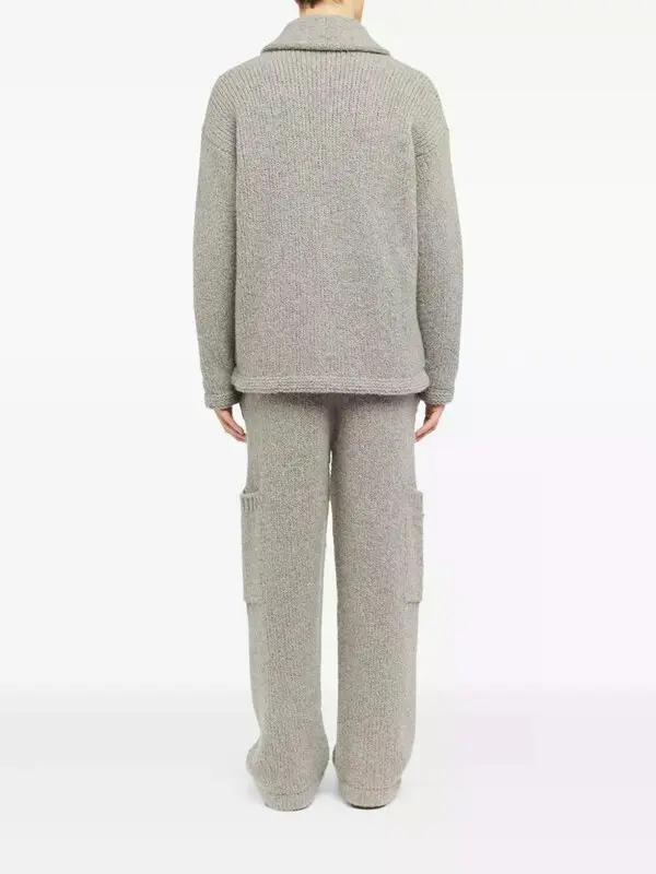 Alanui Shawl-collar Button Cardigan - Grey
