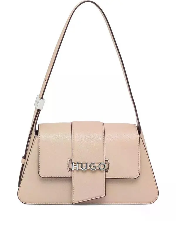 Hugo Logo-plaque Flap Shoulder Bag