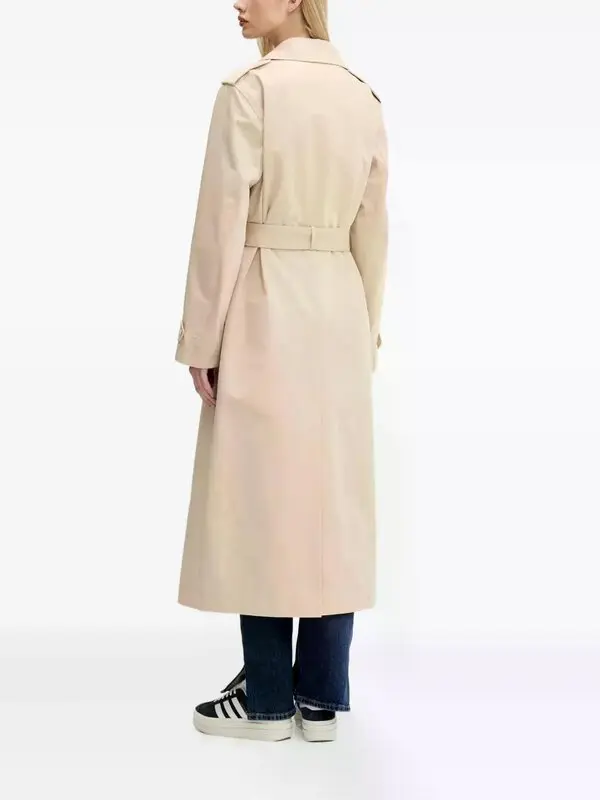 Hugo Belted Zip-front Long Coat