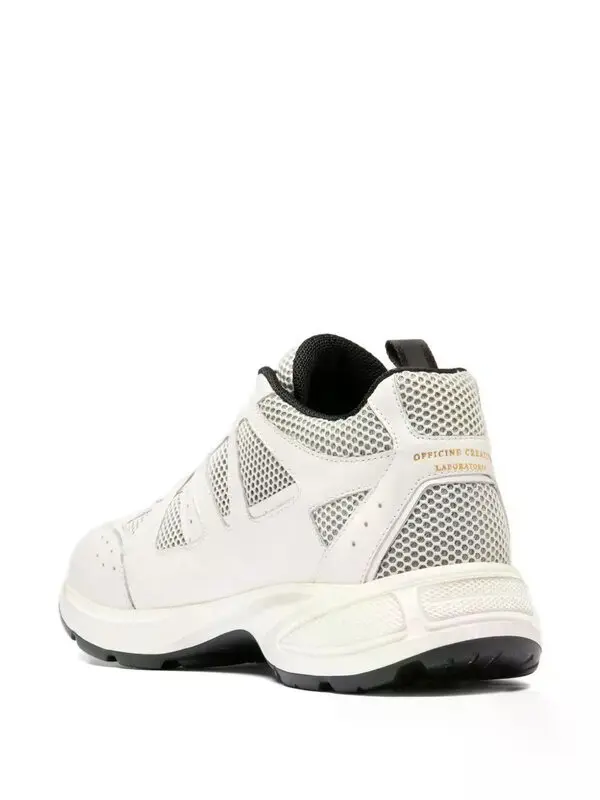 Officine Creative Mesh-panel Leather Sneakers