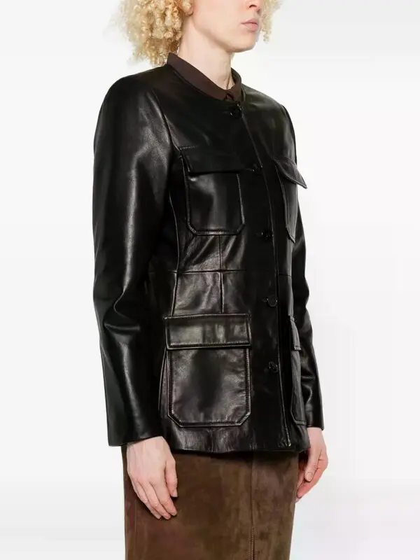 Nour Hammour Leather Jacket