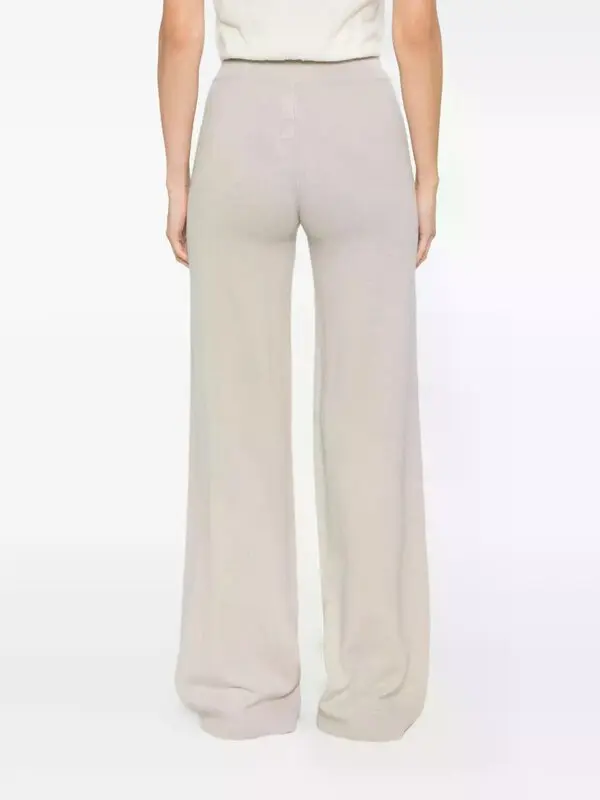 ALLUDE Elasticated Wool-blend Trousers