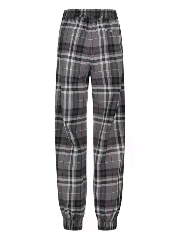 Attico Plaid Drawstring Trousers