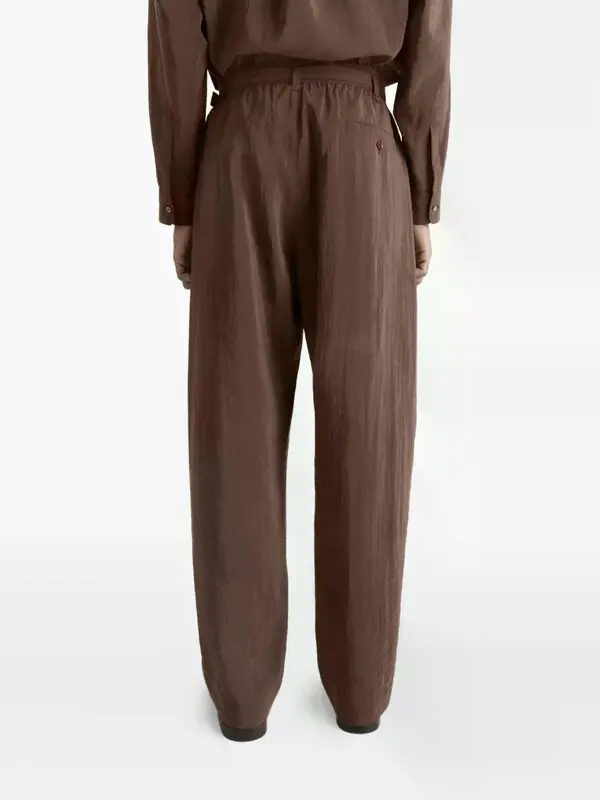 LEMAIRE Pleated Belted Trousers