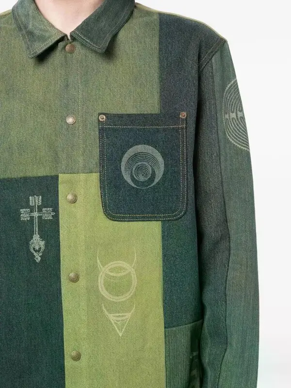 MARINE SERRE Patchwork Shirt