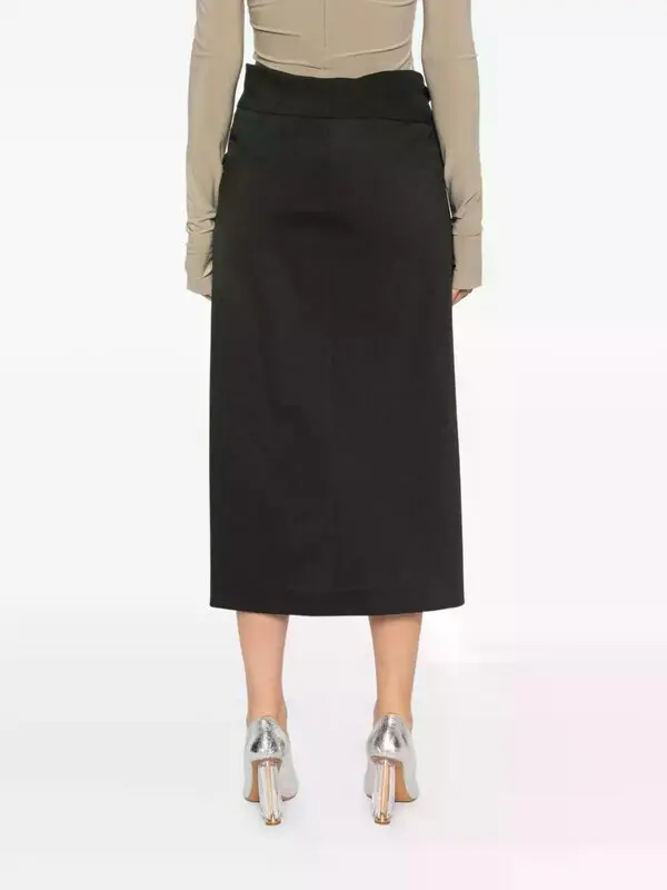 Alberta Ferretti Button-detail Midi Skirt