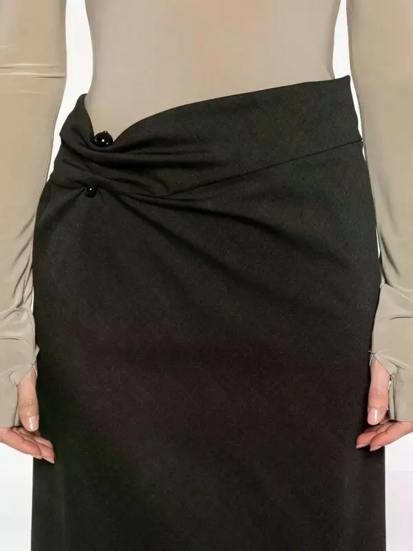 Alberta Ferretti Button-detail Midi Skirt