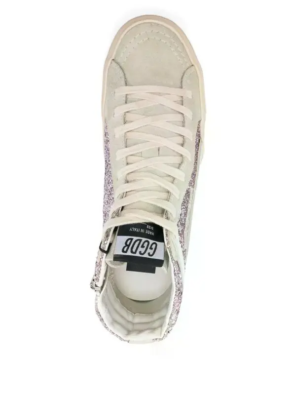 GOLDEN GOOSE Glitter Panel High-top Sneakers