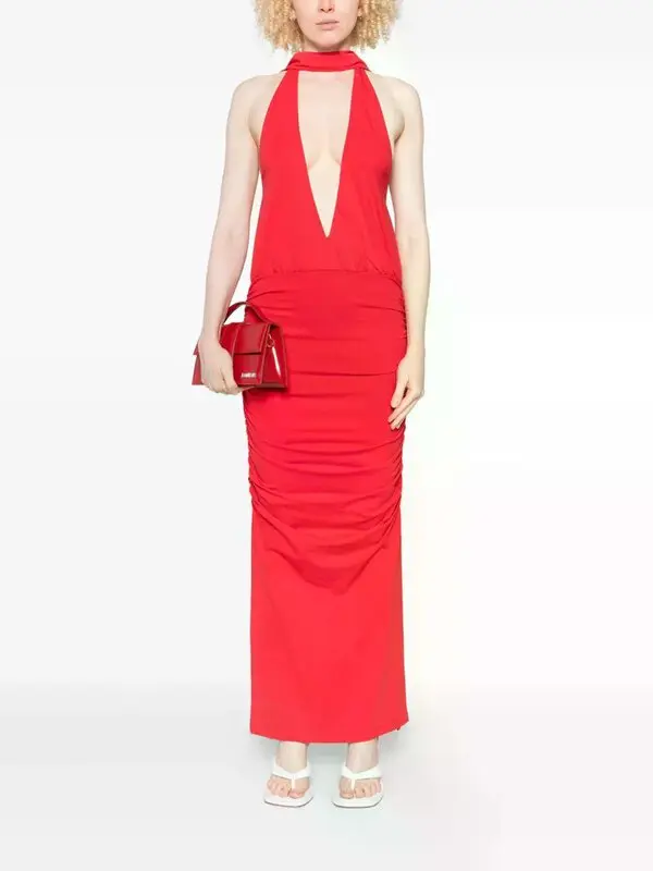 ROWEN ROSE V-neck Maxi Dress