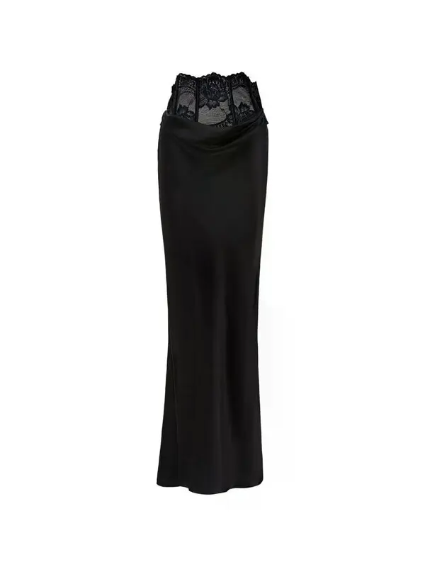 SEEN USERS Name Lace-insert Satin Skirt