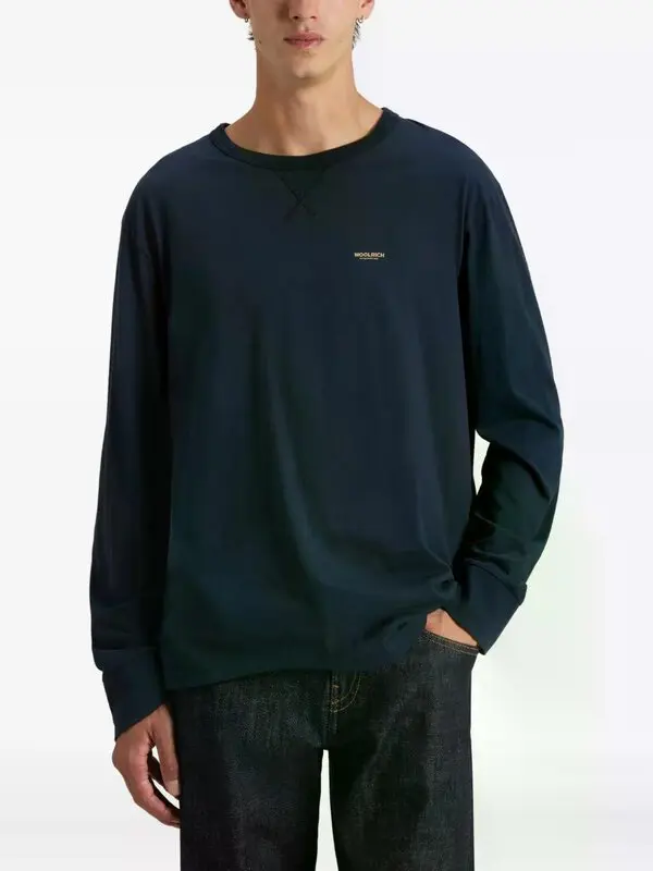Woolrich Long-sleeve Crew-neck T-shirt - Blue