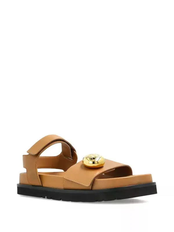 Loewe Leather Button-embellished Sandals