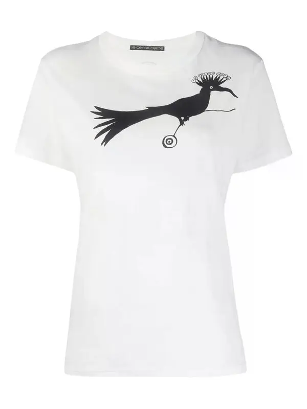 10 CORSO COMO Bird-print Cotton T-shirt