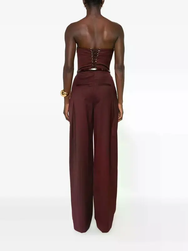 Elisabetta Franchi Strapless Pleated Jumpsuit