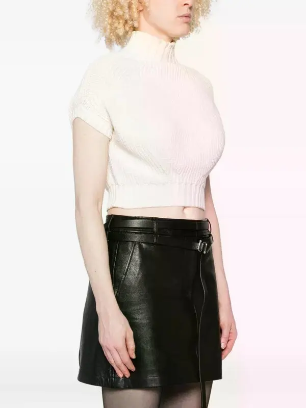Sportmax Balloon Mock-neck Knitted Top