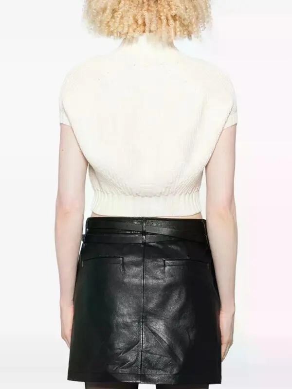 Sportmax Balloon Mock-neck Knitted Top