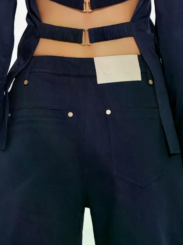 Cult Gaia Open-back Shirt - Blue