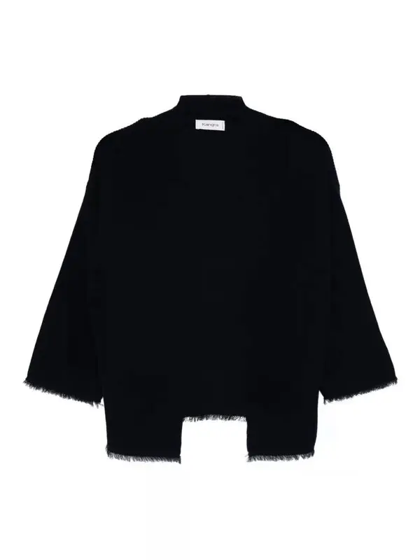 KANGRA Fringed Cardigan