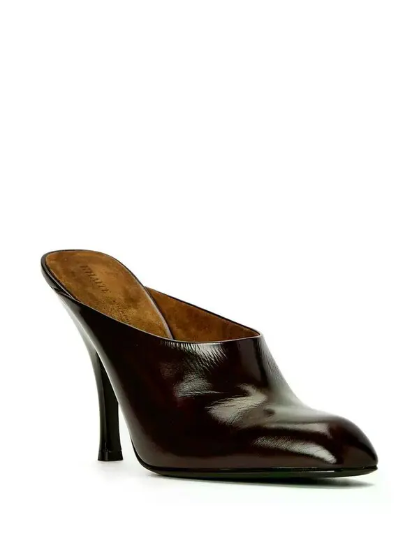 Khaite 100mm Colt Square-toe Heeled Mules