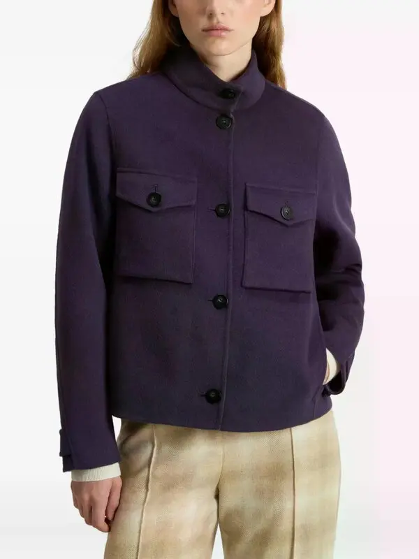Woolrich Double Flap-pocket Jacket - Purple